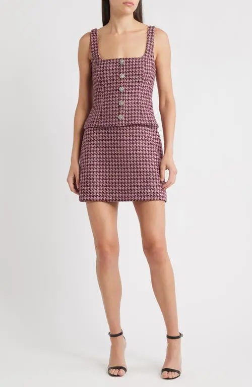Likely Calissa Houndstooth Minidress