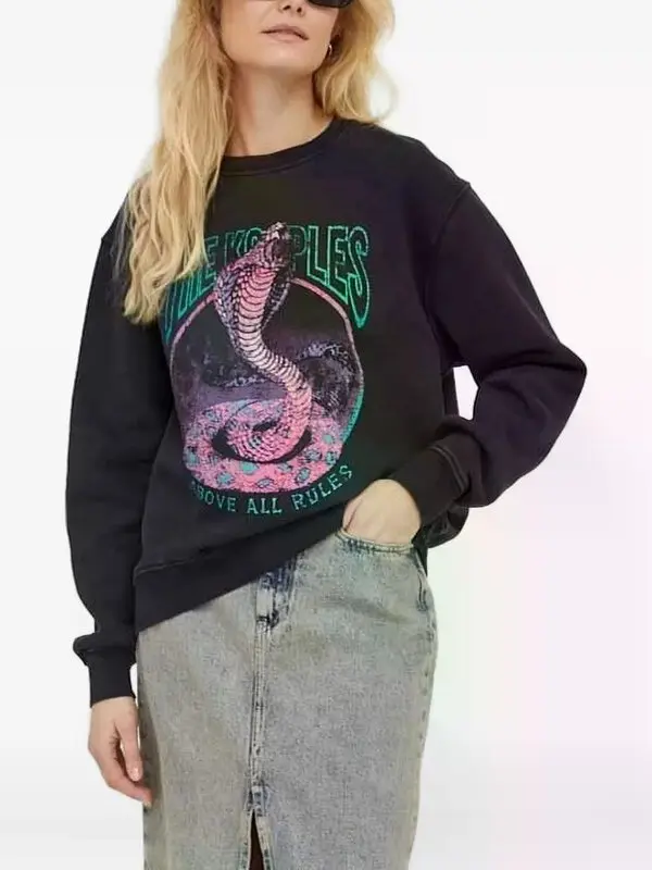 The Kooples Printed Long-sleeve Sweatshirt