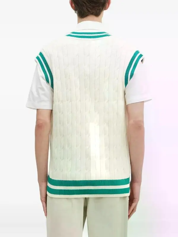 Fred Perry Cable-knit V-neck Sweater Vest