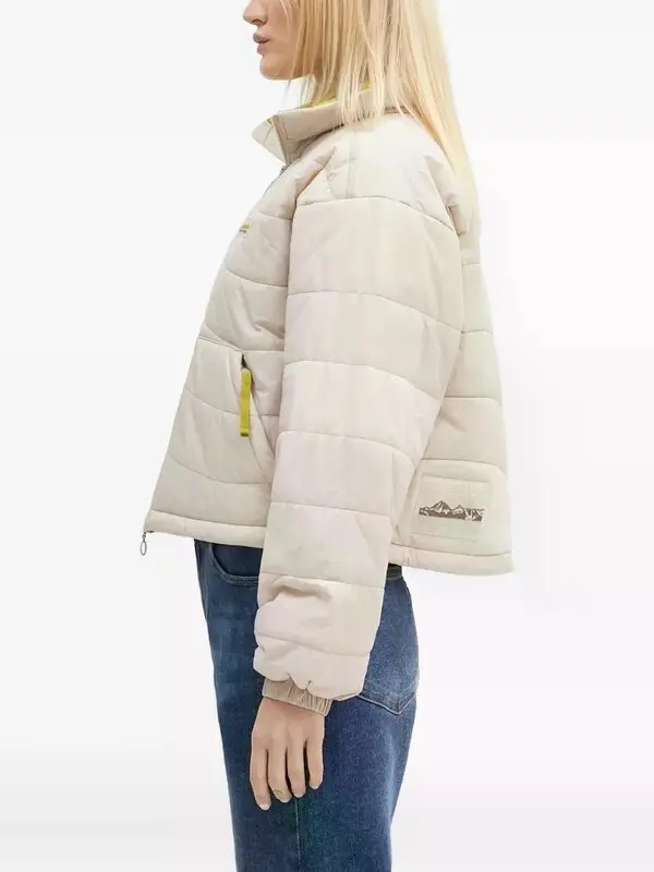 Columbia Quilted Cropped Puffer Jacket - Neutrals