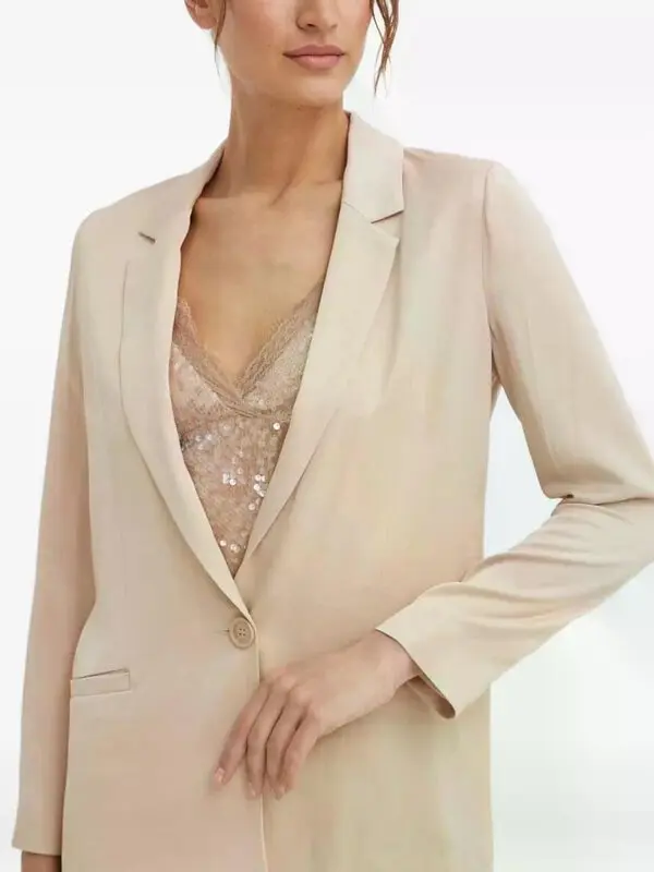 Sisley Notched Single-button Blazer