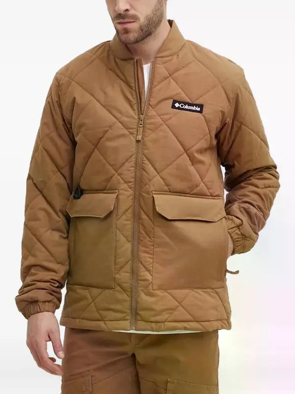 Columbia Diamond-quilted Bomber Jacket