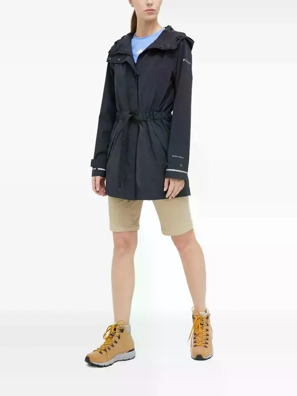Columbia Hooded Belted Jacket - Black