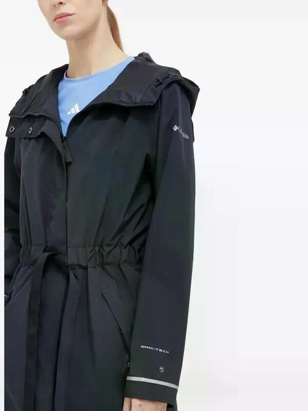 Columbia Hooded Belted Jacket - Black