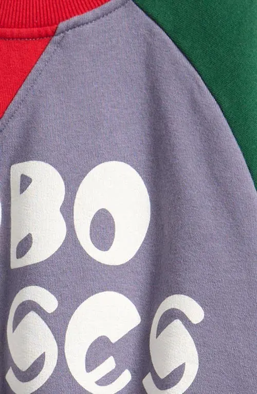 BOBO CHOSES Colorblock Organic Cotton Sweatshirt