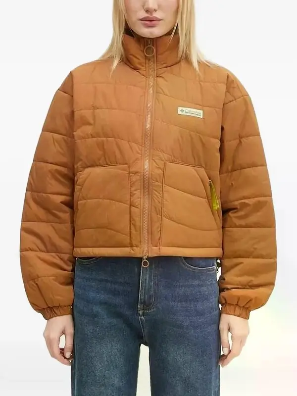 Columbia Quilted Cropped Puffer Jacket - Orange
