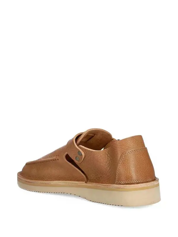 FRACAP Buckle Leather Loafers