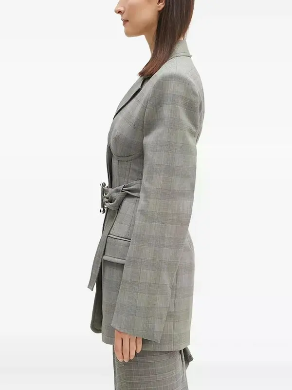 Sportmax Belted Check Jacket