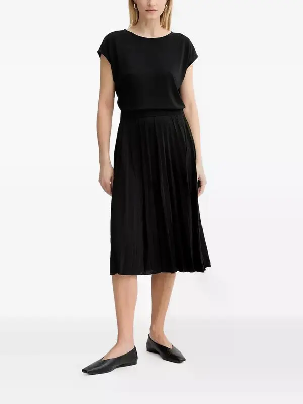 Marc O'polo Pleated Cap-sleeve Dress