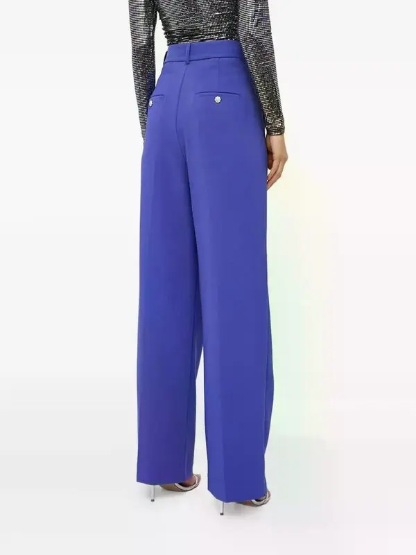 CUSTOMMADE Pleated Jewel-button Trousers