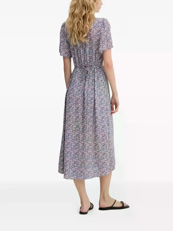 Marc O'polo Floral-print Button-front Midi Dress