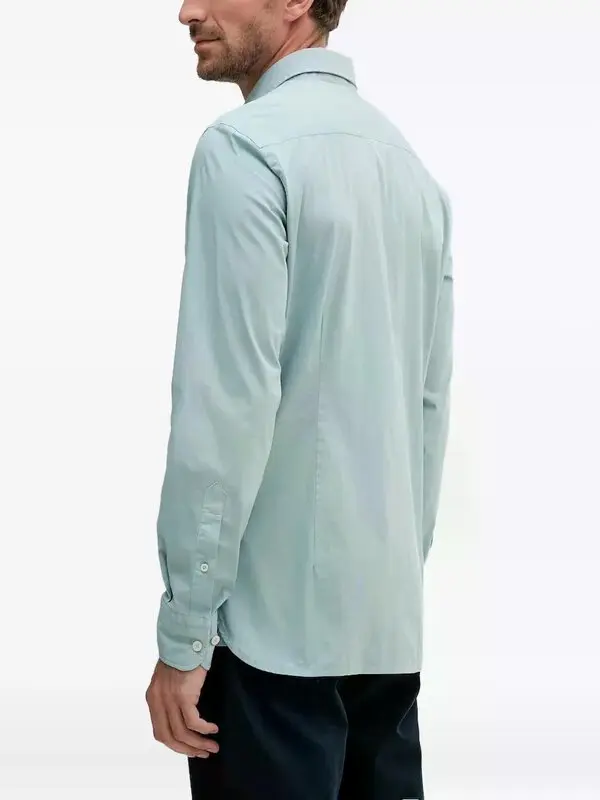 HACKETT Embroidered-logo Long-sleeve Shirt