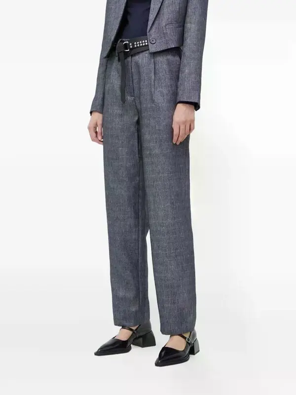 BRUUNS BAZAAR Pleated Straight Trousers