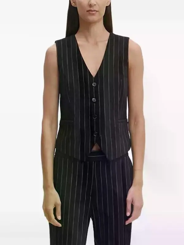 BRUUNS BAZAAR Pinstripe Buttoned Vest