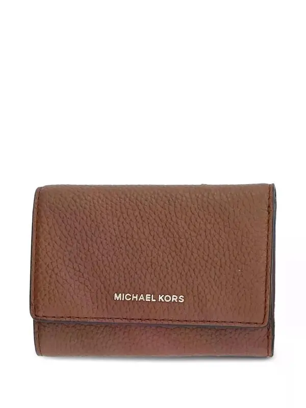 Michael Kors Leather Zip-top Wallet - Brown