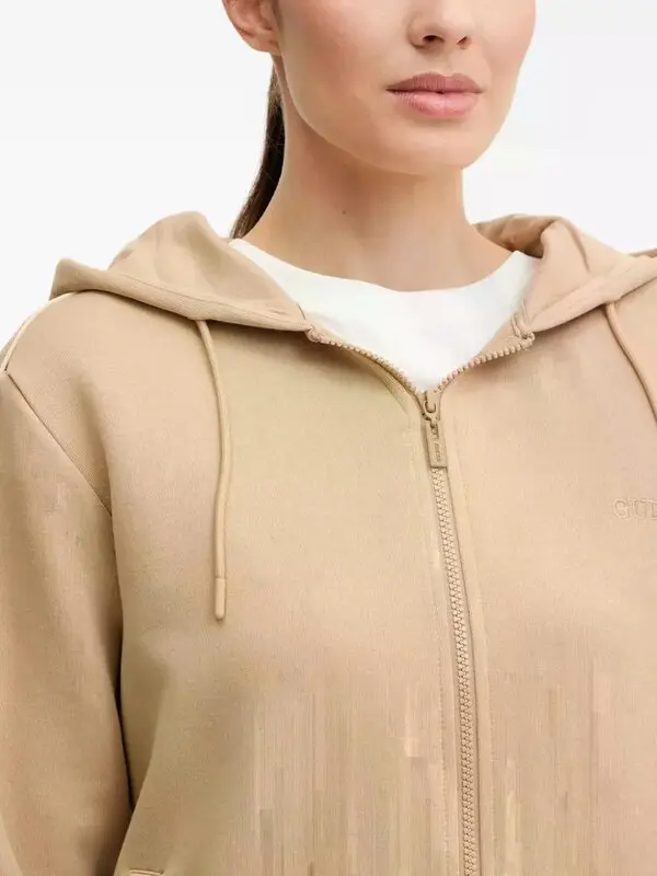 Guess Panelled Zip-up Hoodie
