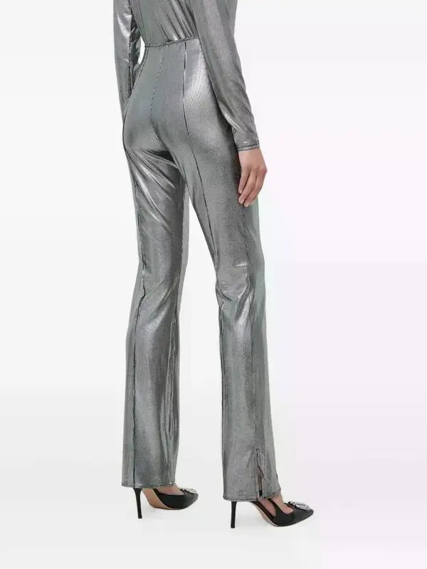 NOTES DU NORD Metallic-ribbed Trousers