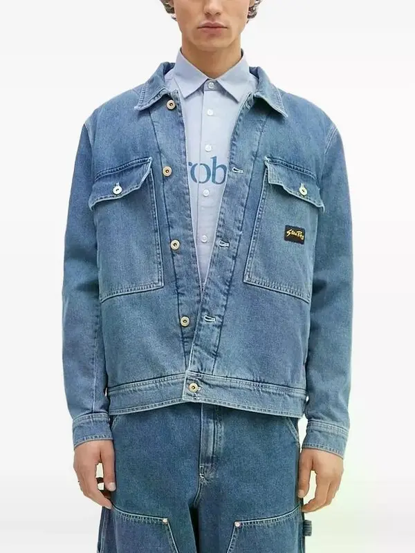 STAN RAY Flap-pocket Denim Jacket - Blue