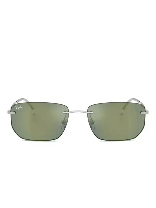 Ray-ban Square-frame Rimless Sunglasses - Silver