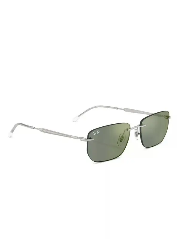 Ray-ban Square-frame Rimless Sunglasses - Silver