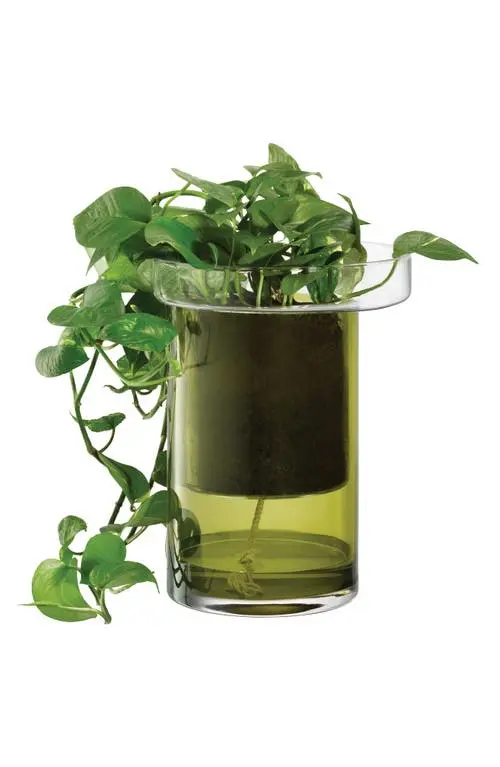 LSA Balcony Self Watering Glass Planter