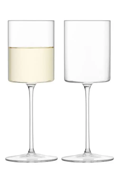 LSA Otis Set Of 2 White Wine Glasses