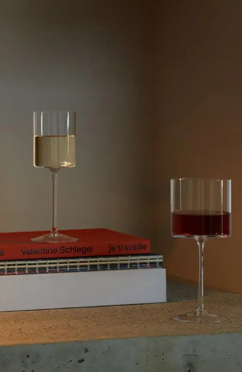 LSA Otis Set Of 2 White Wine Glasses