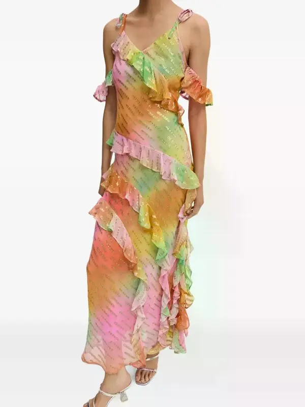 NEVER FULLY DRESSED Faro Sequin-embellished Dress