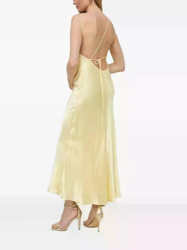 Bardot Satin Backless Dress
