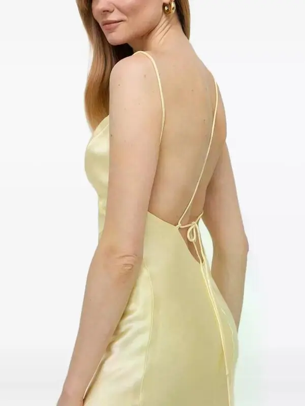 Bardot Satin Backless Dress