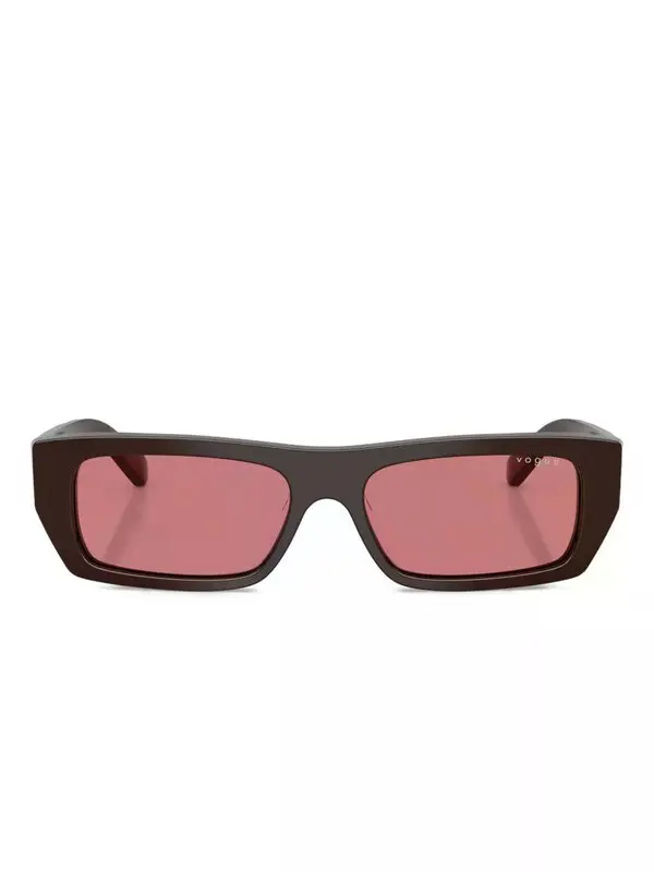 VOGUE EYEWEAR Rectangle-frame Sunglasses - Brown