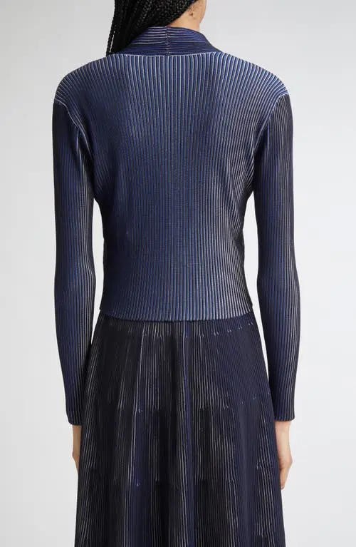 Emporio Armani Stripe Rib Cardigan