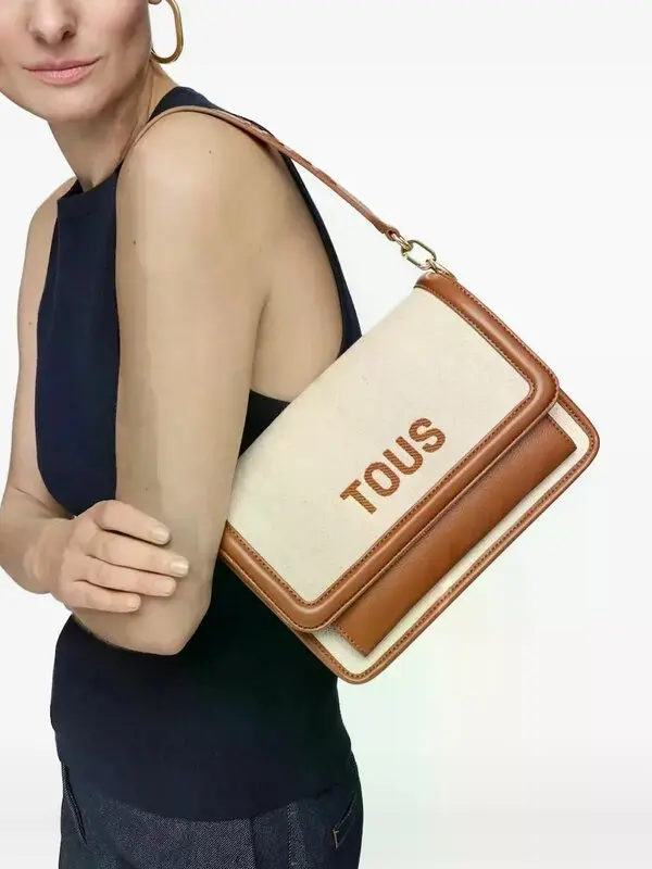 TOUS Leather-trimmed Shoulder Bag
