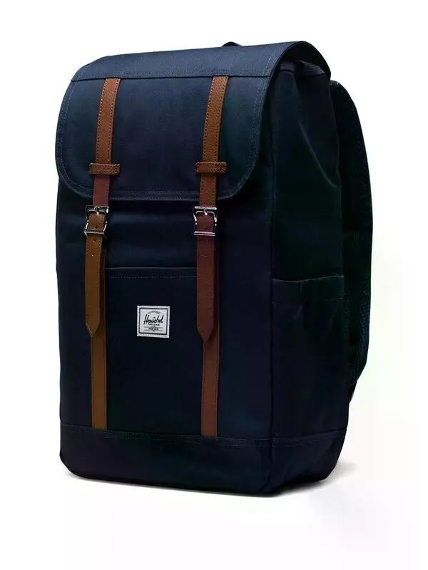 Herschel Supply Co. Retreat Leather-Trimmed Backpack - Blue  display picture 3
