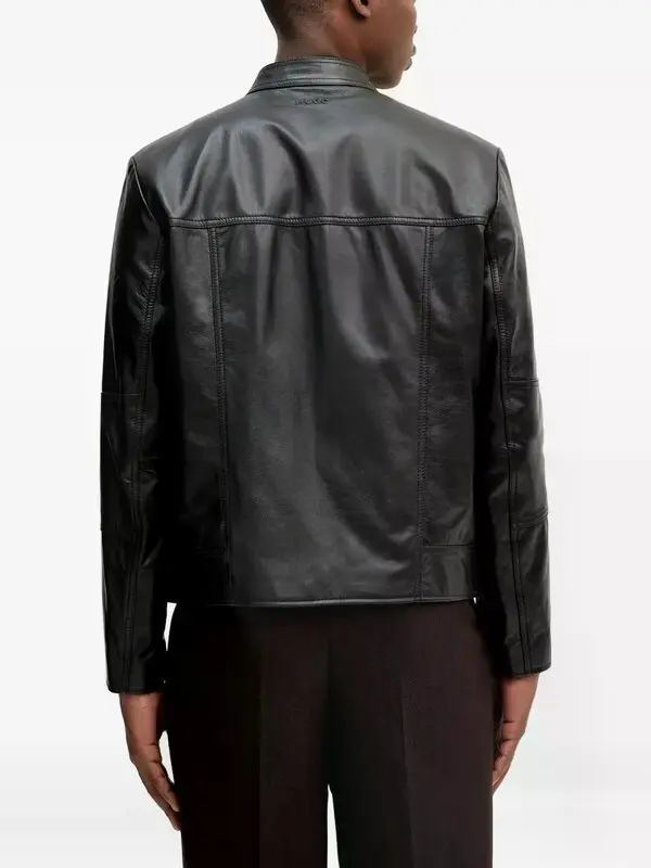 Hugo Zip-fastening Leather Jacket