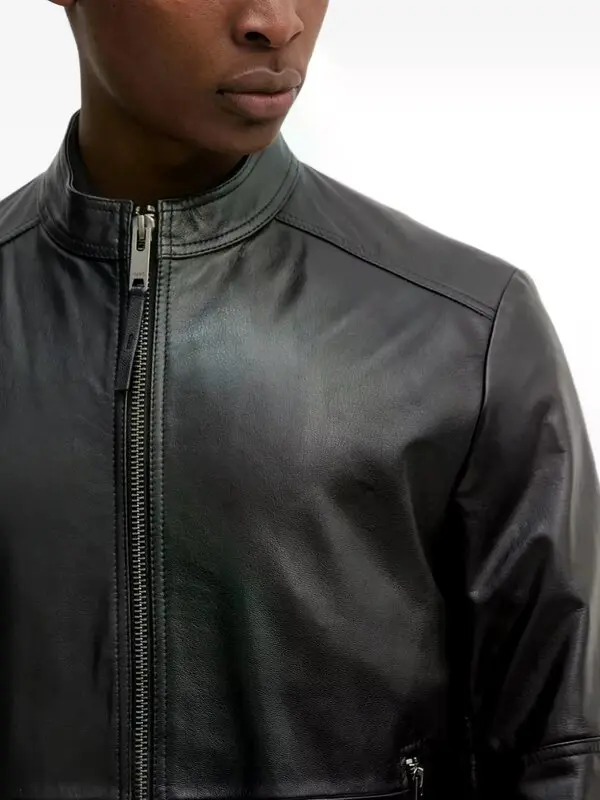 Hugo Zip-fastening Leather Jacket