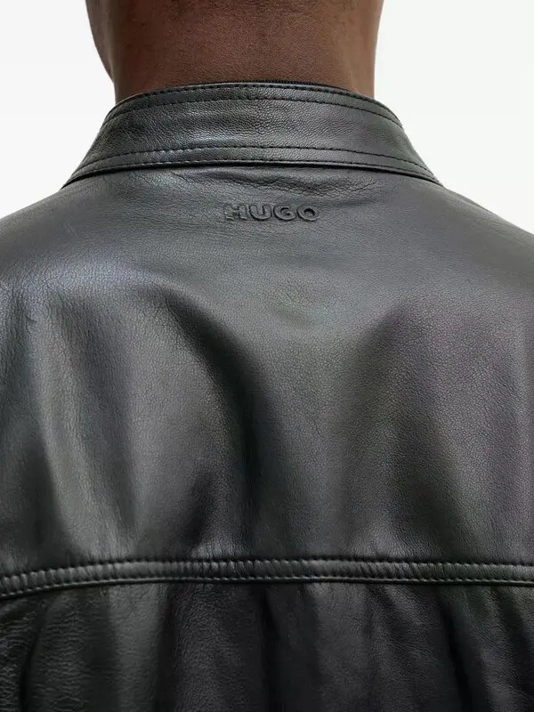 Hugo Zip-fastening Leather Jacket