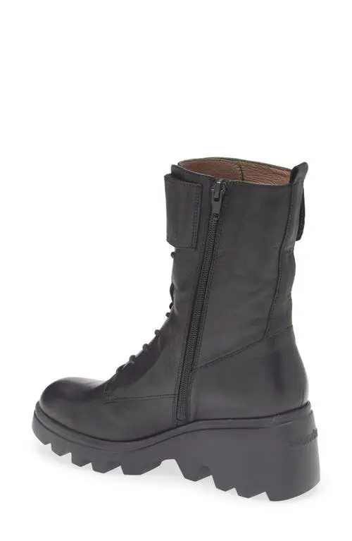 WONDERS Leather Combat Boots