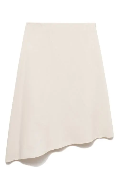 Mango Asymmetric Midi Skirt