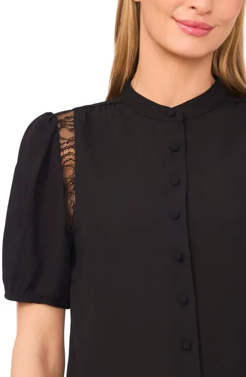 CECE DUPRAZ Lace Inset Top