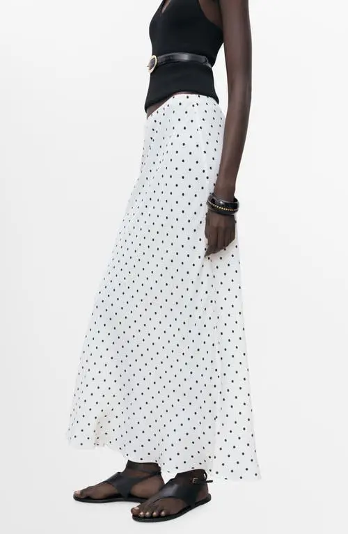 Mango Polka Dot Maxi Skirt