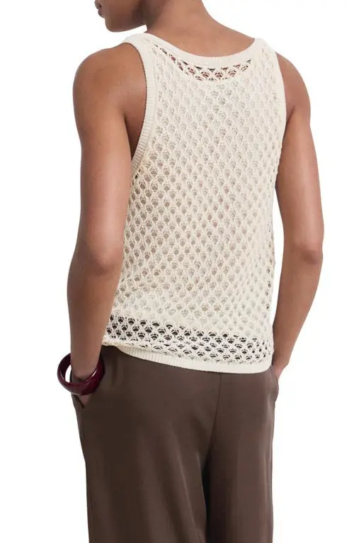 Mango Openwork Knit Tank