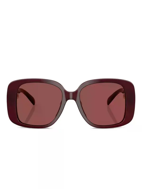Tory Burch Embellished Square-frame Sunglasses - Purple