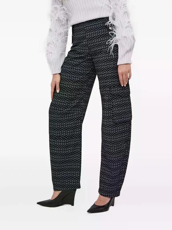 Patrizia Pepe Geometric-print Trousers