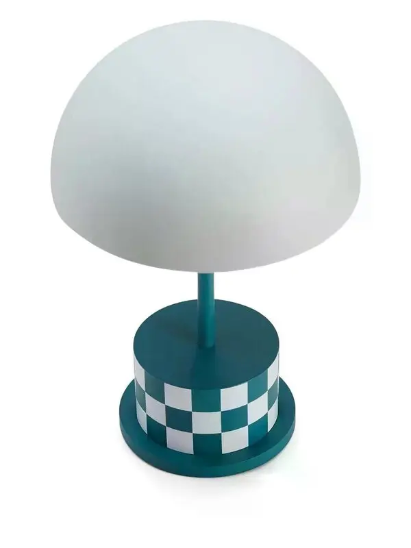 PRINTWORKS Dome-shaped Checkerboard Lamp - White