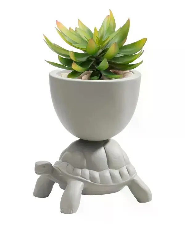 QEEBOO Turtle Carry Ceramic Planter