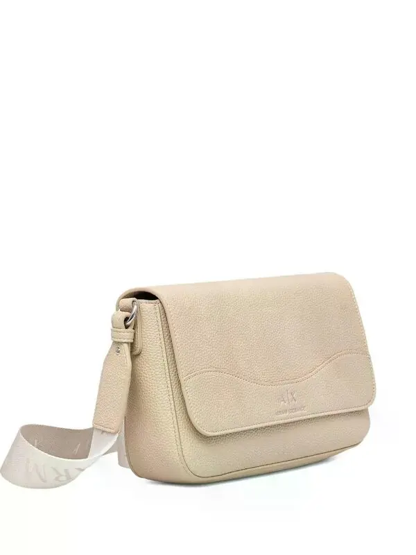 Armani Exchange Curved-flap Shoulder Bag - Neutrals