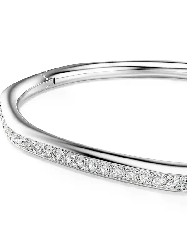 SWAROVSKI Faceted Crystal-embellished Hinged Bracelet