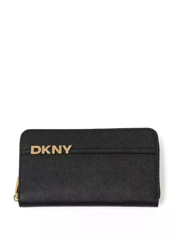 Dkny Logo-plaque Zip-around Wallet