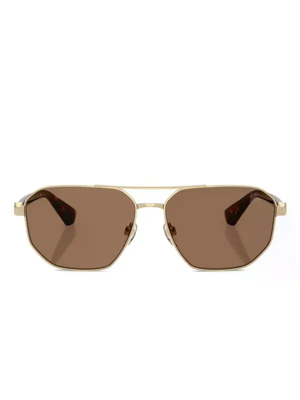 Burberry Geometric-frame Sunglasses - Gold